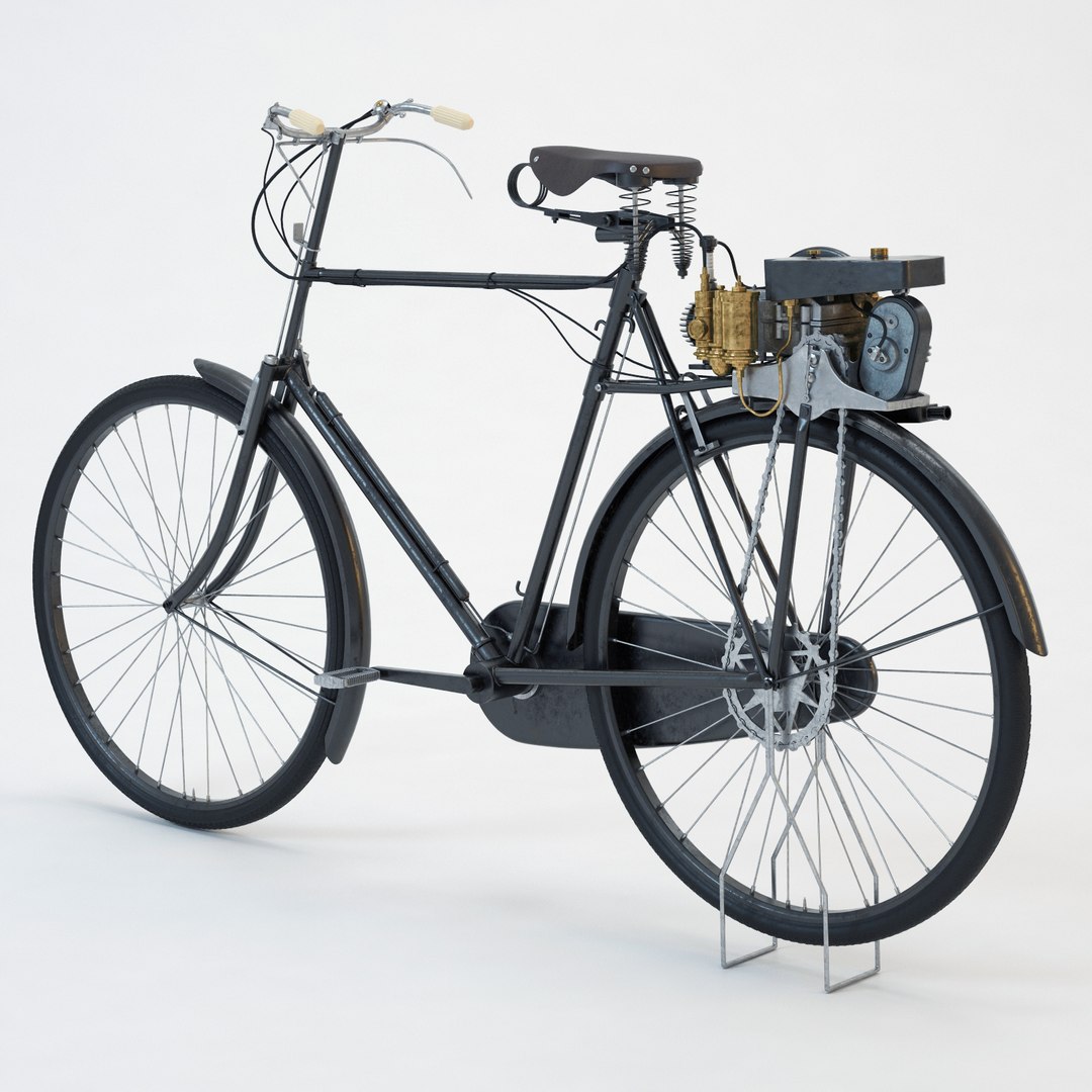 3d 1919 Simplex Motorcycle Motor