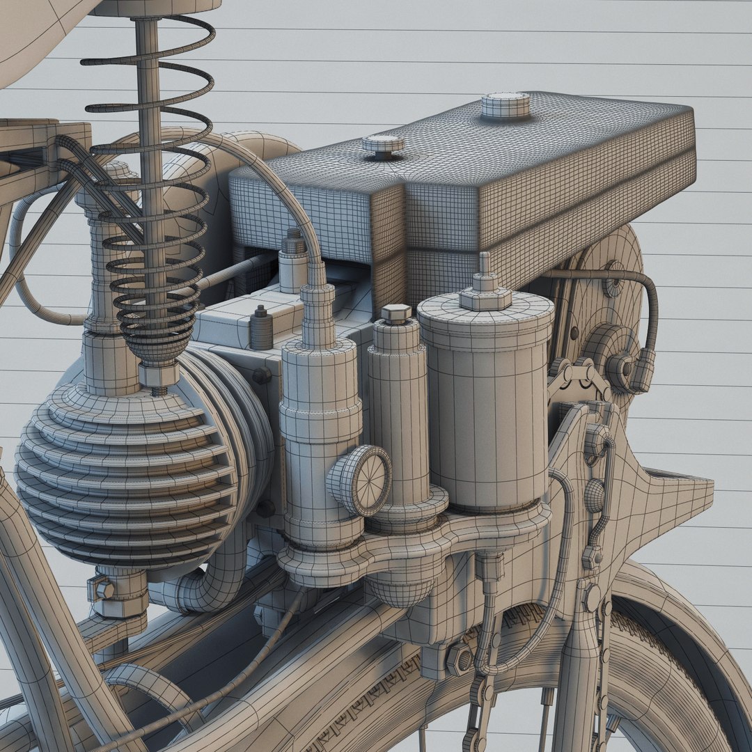 3d 1919 simplex motorcycle motor