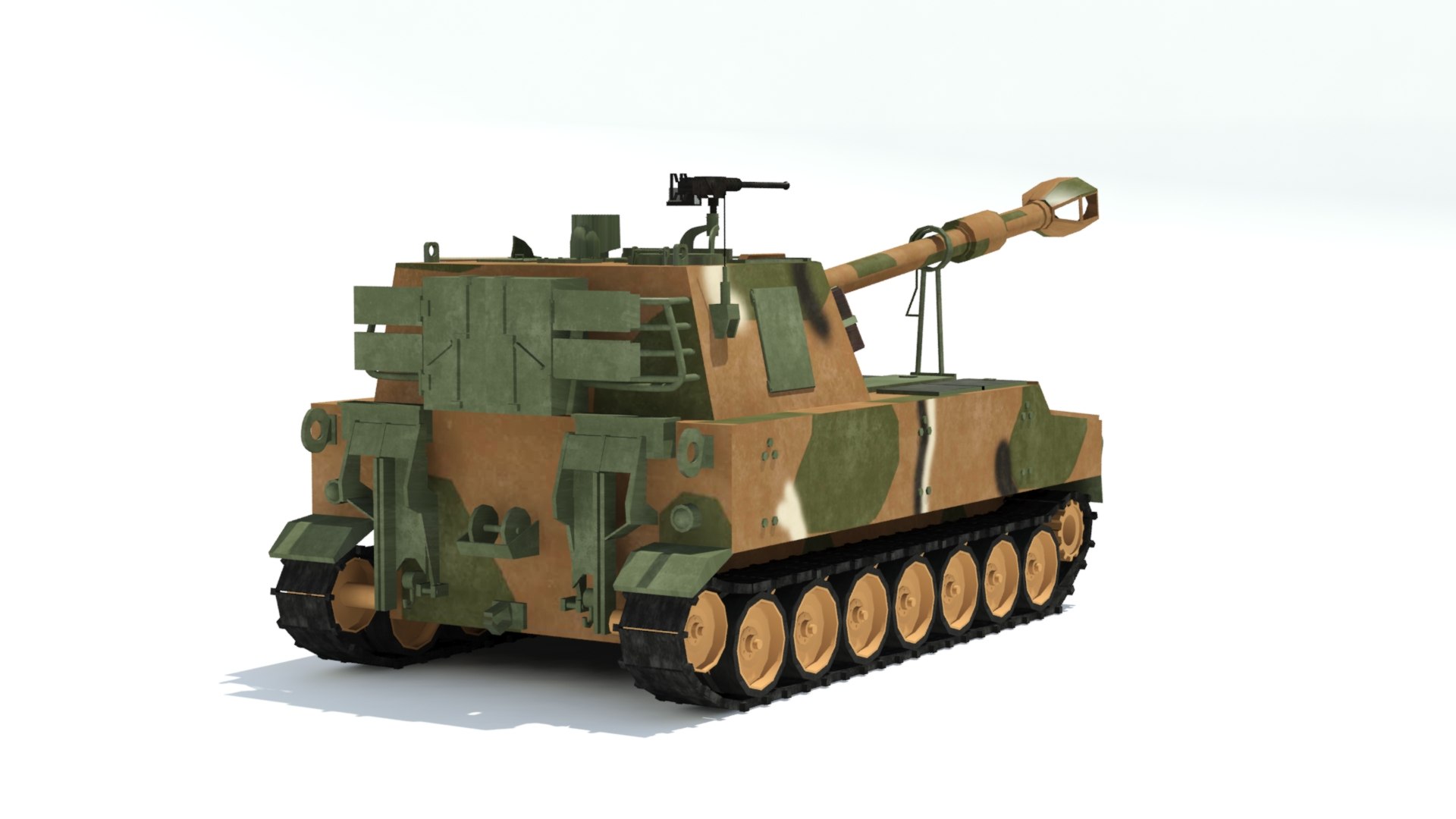 Korean K55 Self Propelled Artillery 3D - TurboSquid 1880999