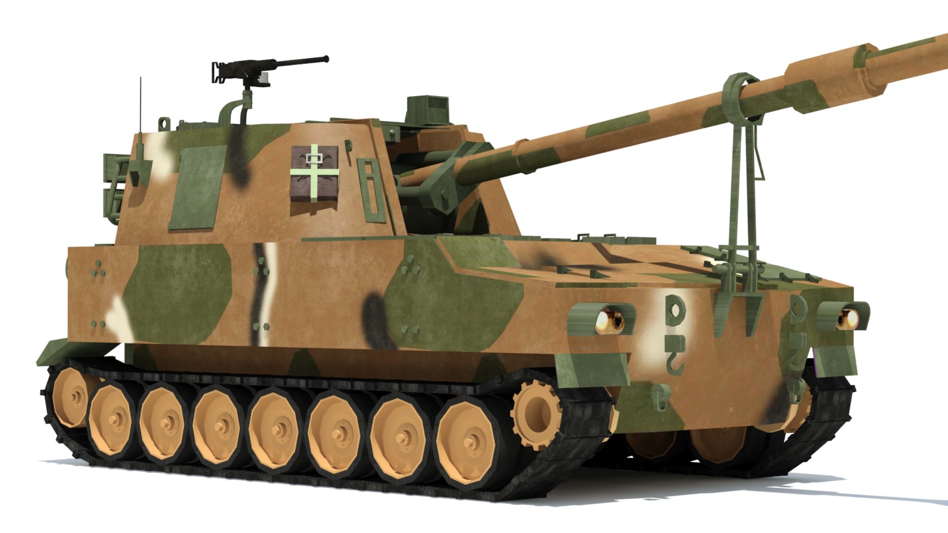 Korean K55 Self Propelled Artillery 3D - TurboSquid 1880999