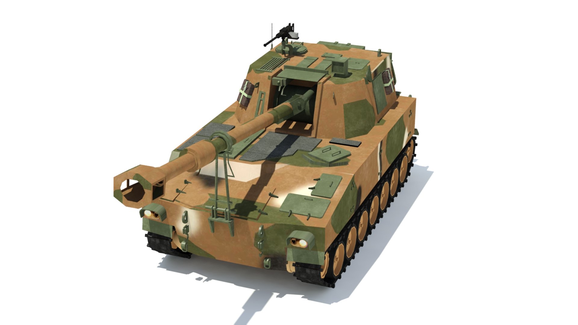 Korean K55 Self Propelled Artillery 3D - TurboSquid 1880999