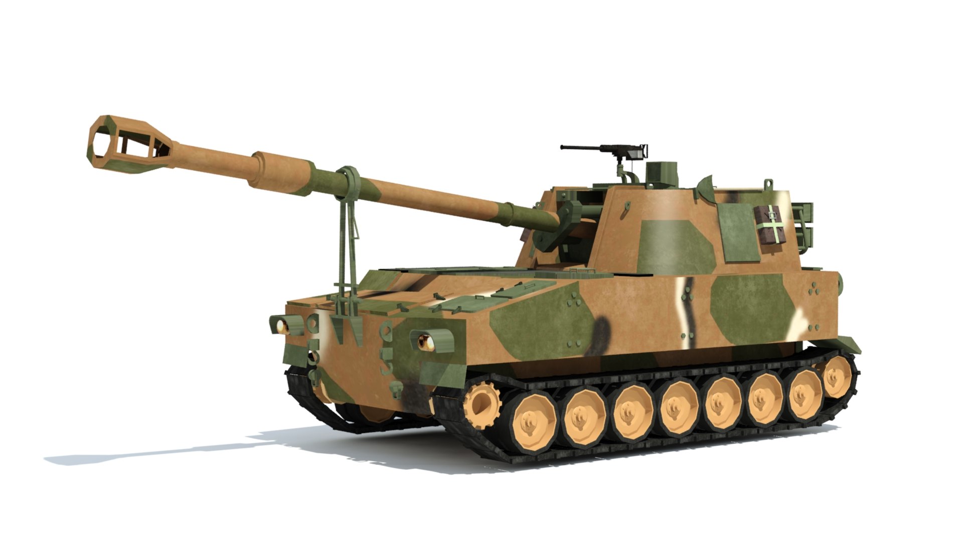 Korean K55 Self Propelled Artillery 3D - TurboSquid 1880999