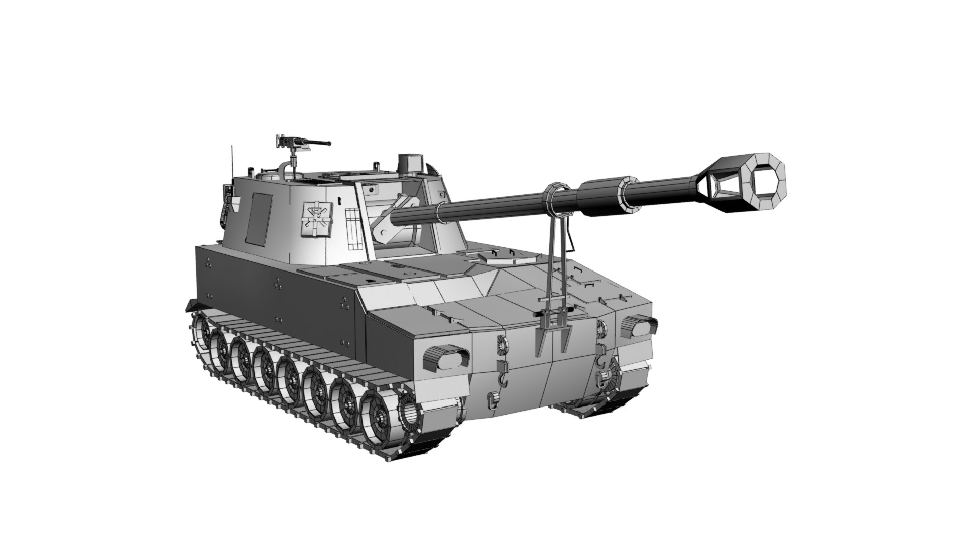 Korean K55 Self Propelled Artillery 3D - TurboSquid 1880999