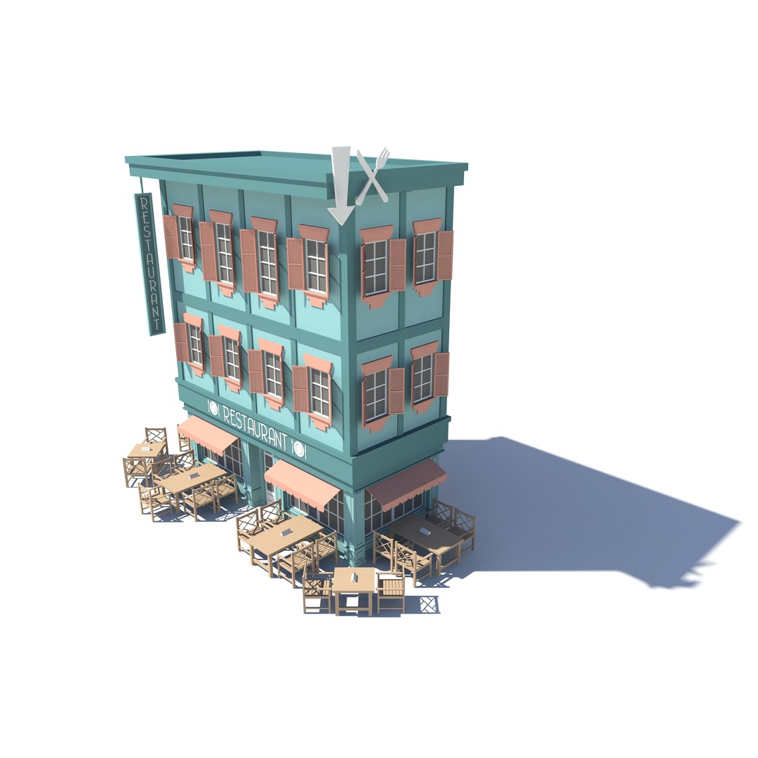 3D Restaurant01 - TurboSquid 1375506
