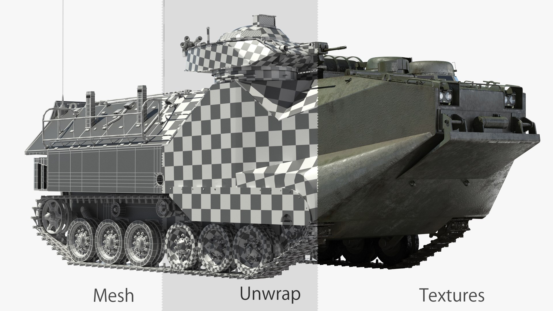 Amphibious Vehicle Personnel 3D Model - TurboSquid 1234451
