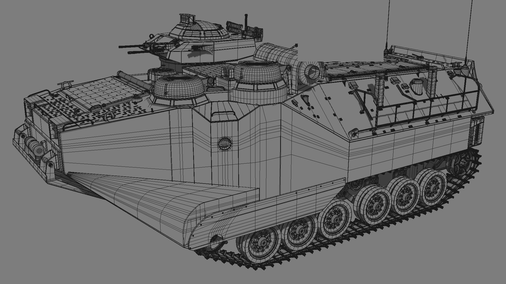Amphibious Vehicle Personnel 3D Model - TurboSquid 1234451