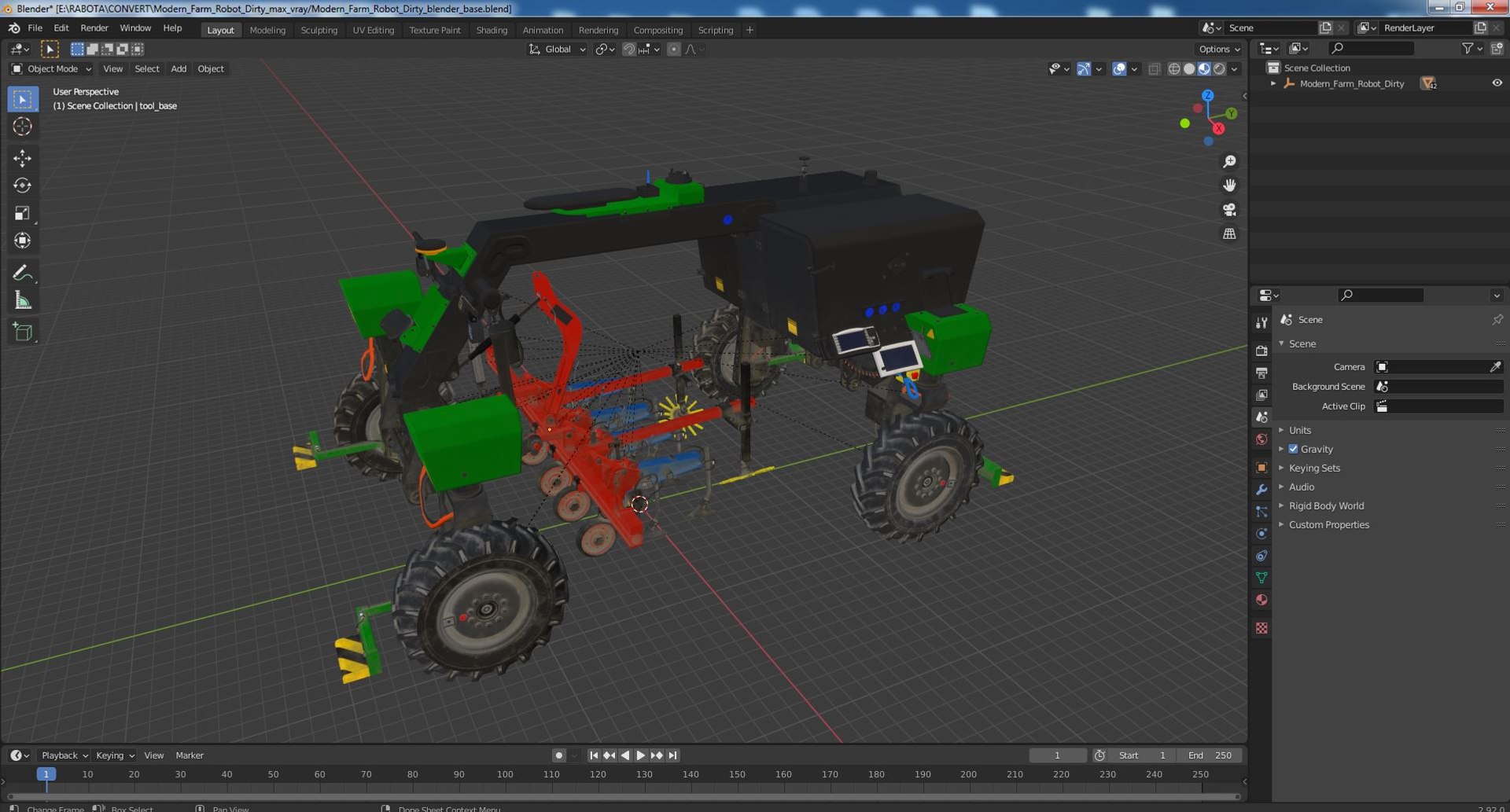 Modern Farm Robot Dirty 3D - TurboSquid 2180388