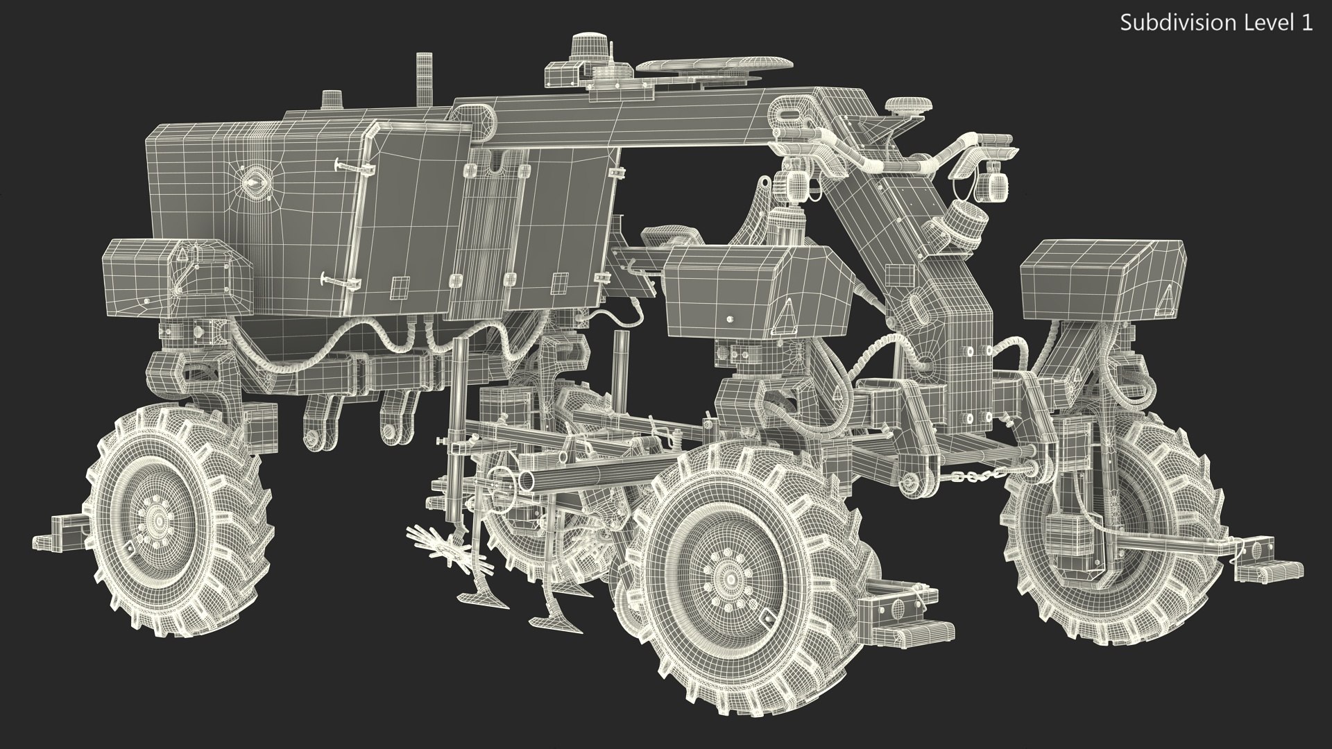 Modern Farm Robot Dirty 3D - TurboSquid 2180388