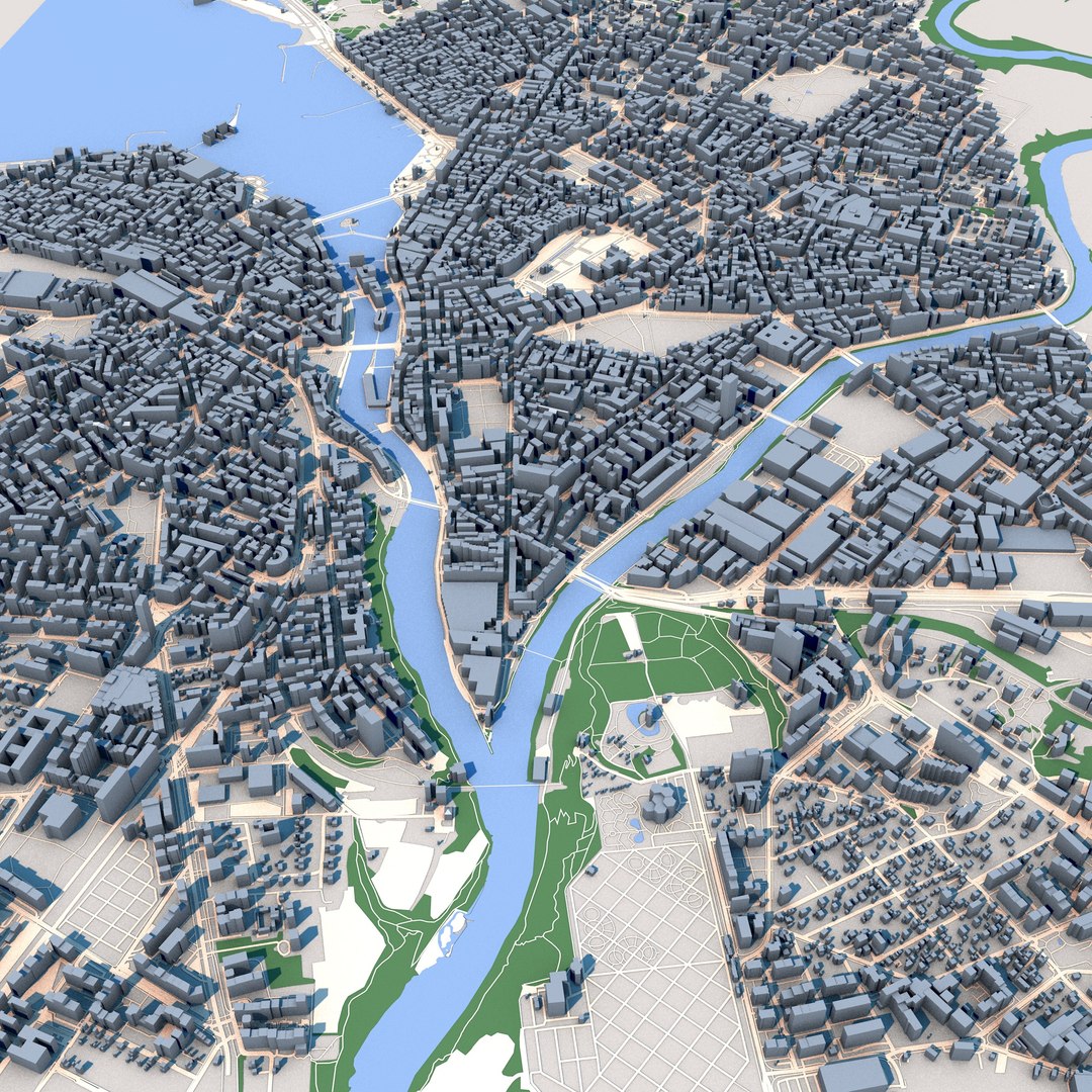 3D Geneva City Switzerland Model - TurboSquid 2357948