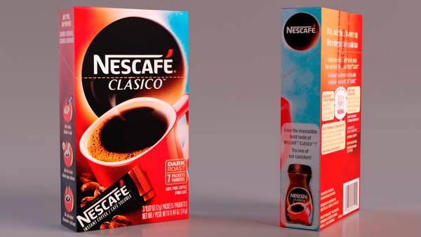 modelo 3d Nescafé Clásico Caja - TurboSquid 2160542