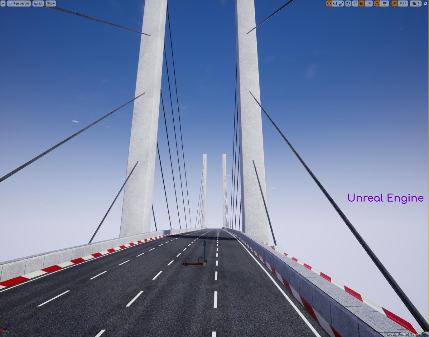 3D Cable-stayed Bridge - TurboSquid 1392830