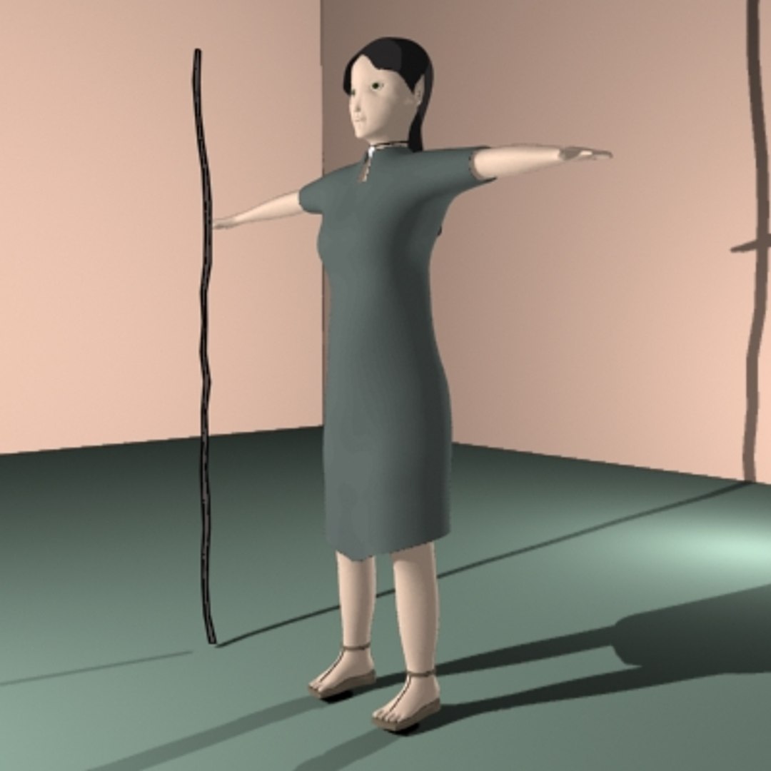 3ds max female woman