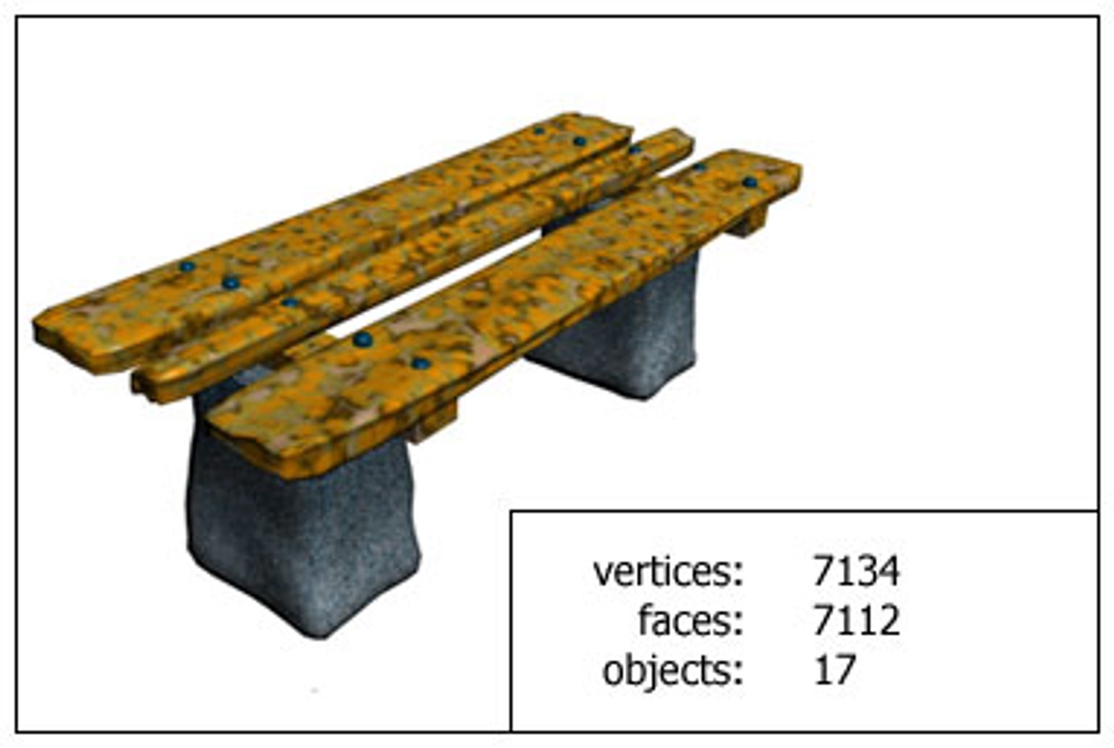 Bench 3D Model - TurboSquid 215476