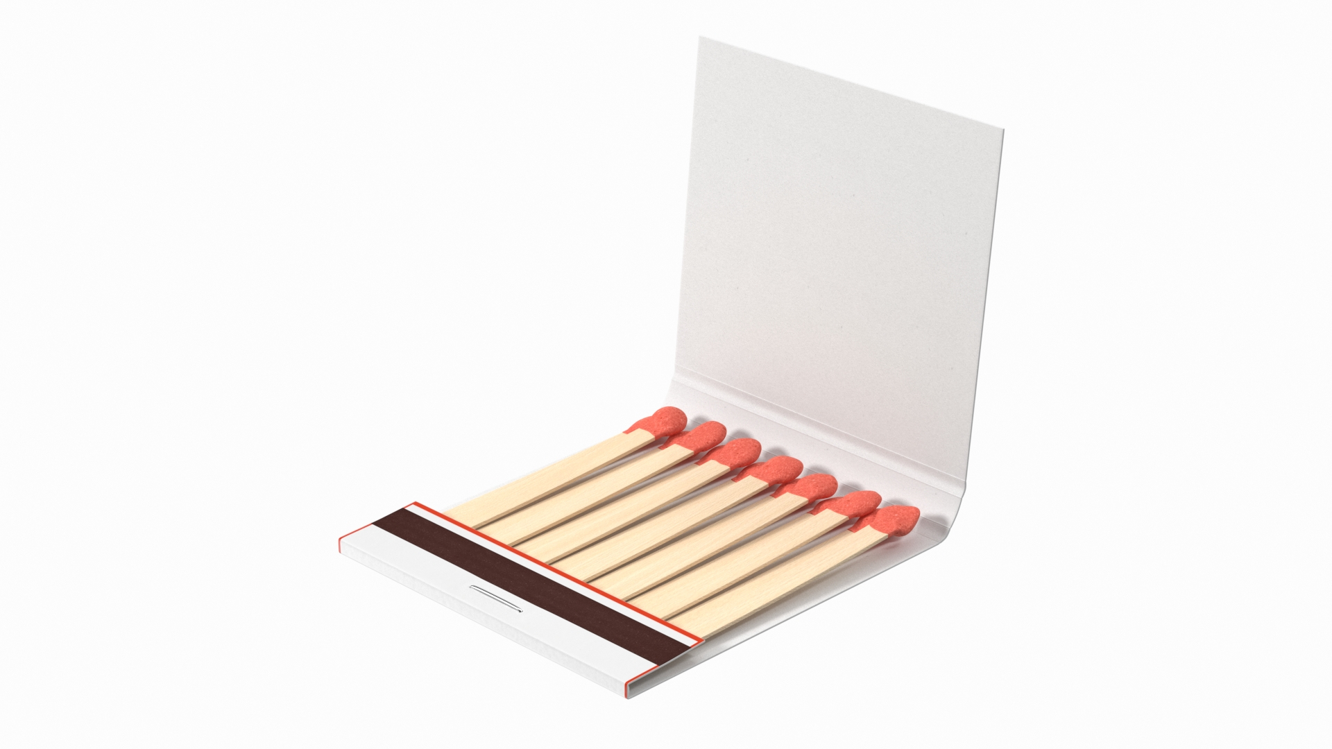 MatchBook Cover Open 3D Model - TurboSquid 1858392
