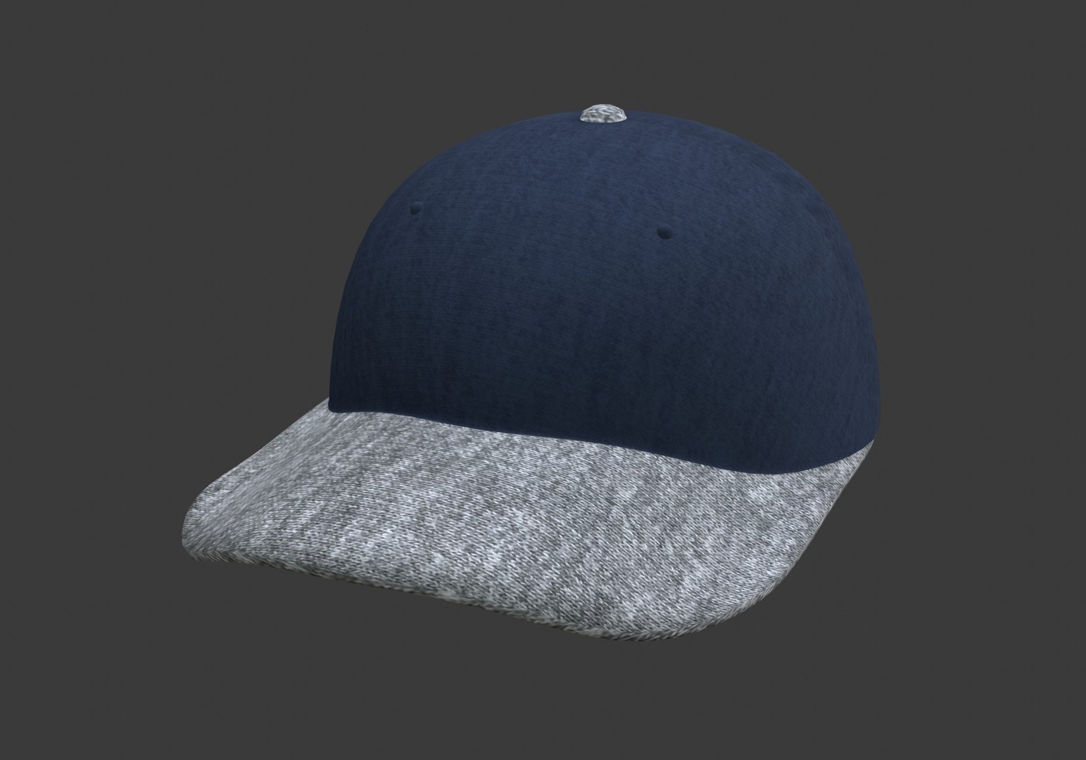 3D Blue-gray Cap - TurboSquid 1893252