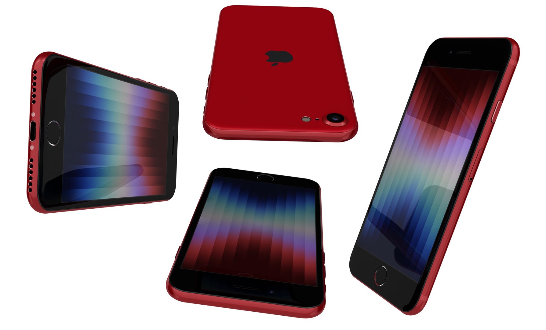 Apple iPhone SE 2022 Red 3D - TurboSquid 1871489