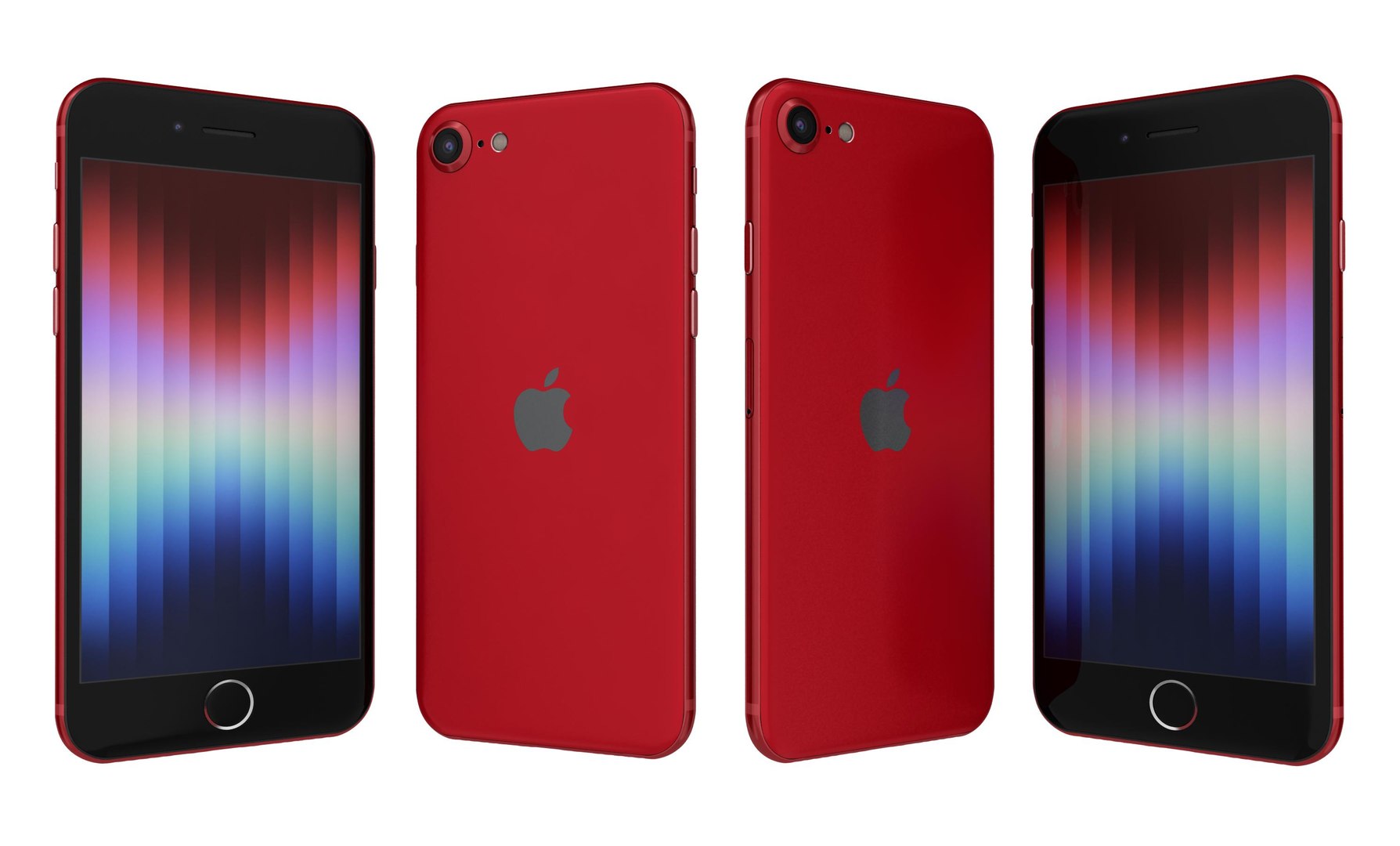 Apple IPhone SE 2022 Red 3D - TurboSquid 1871489