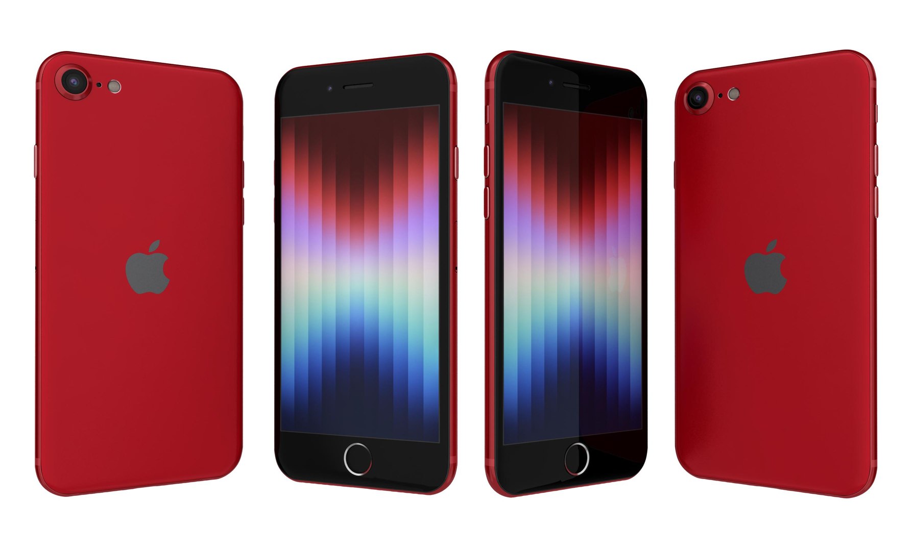 Apple iPhone SE 2022 Red 3D - TurboSquid 1871489