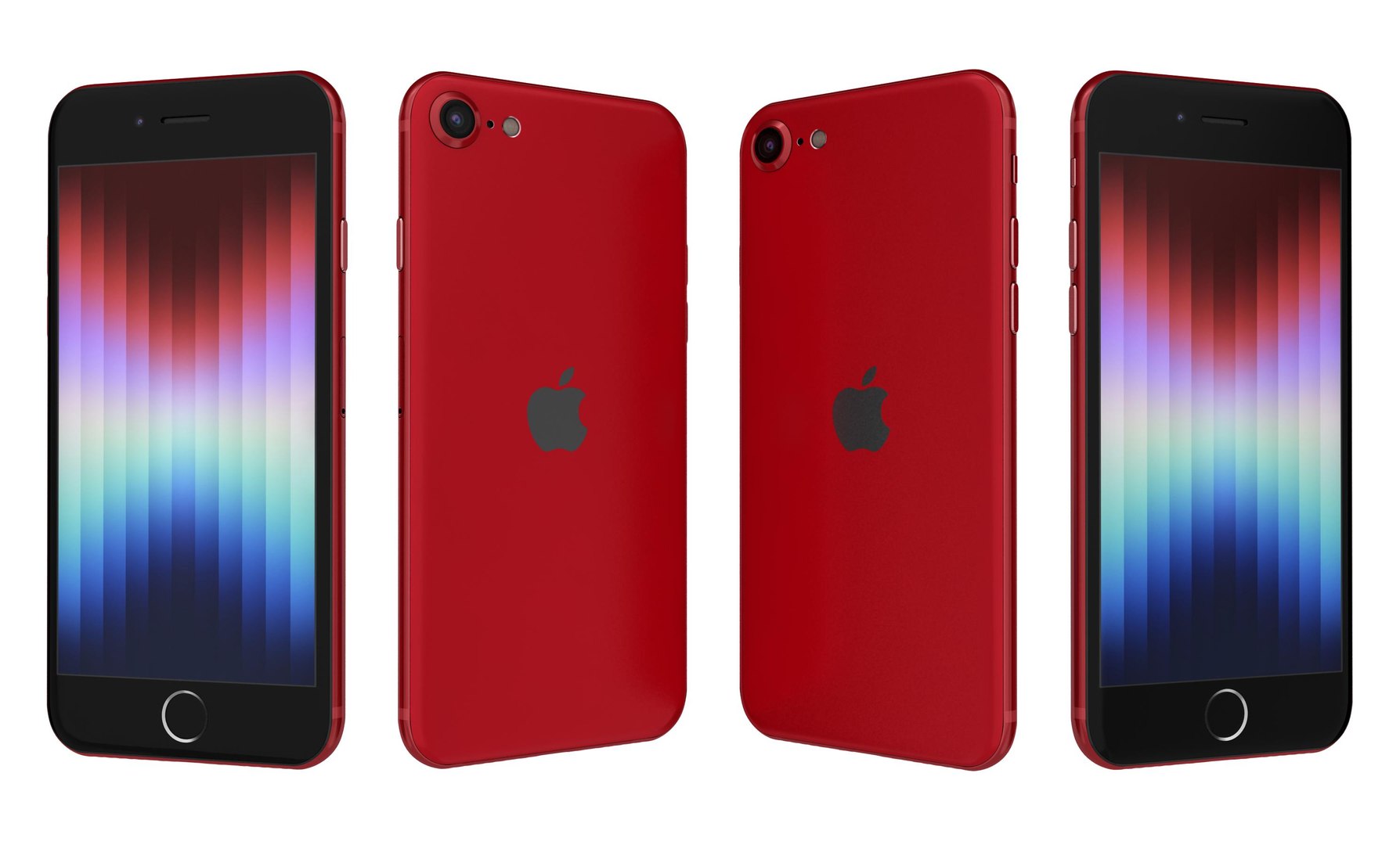 Apple IPhone SE 2022 Red 3D - TurboSquid 1871489