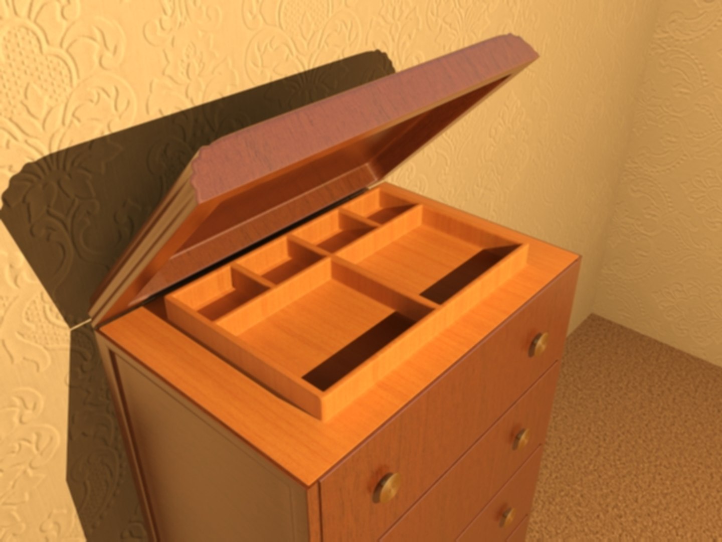 3d Model Chest Drawers