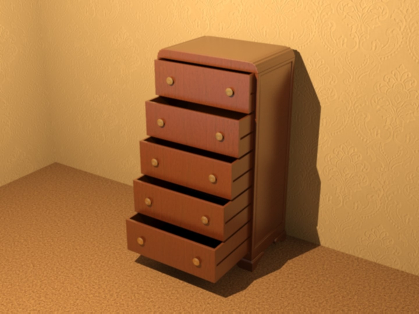 3d Model Chest Drawers