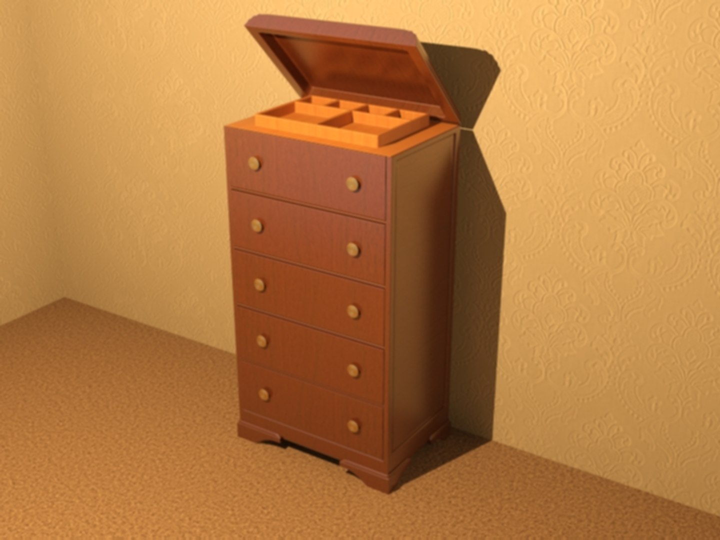 3d Model Chest Drawers