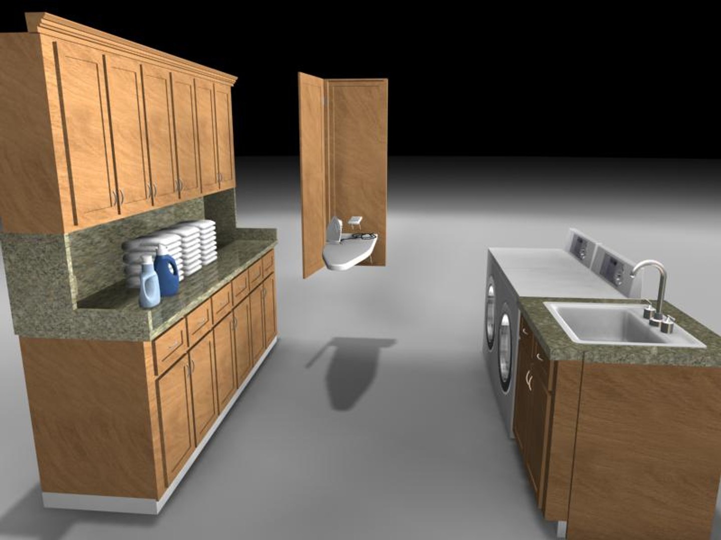 Laundry Washer Dryer 3d Model