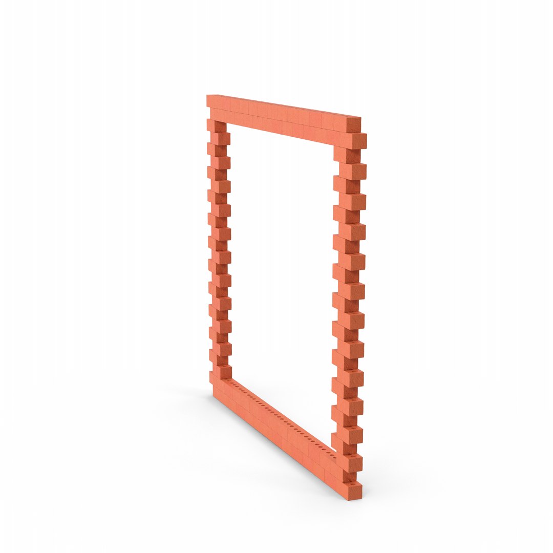 Bricks Wall Frame 3D Model - TurboSquid 2261761