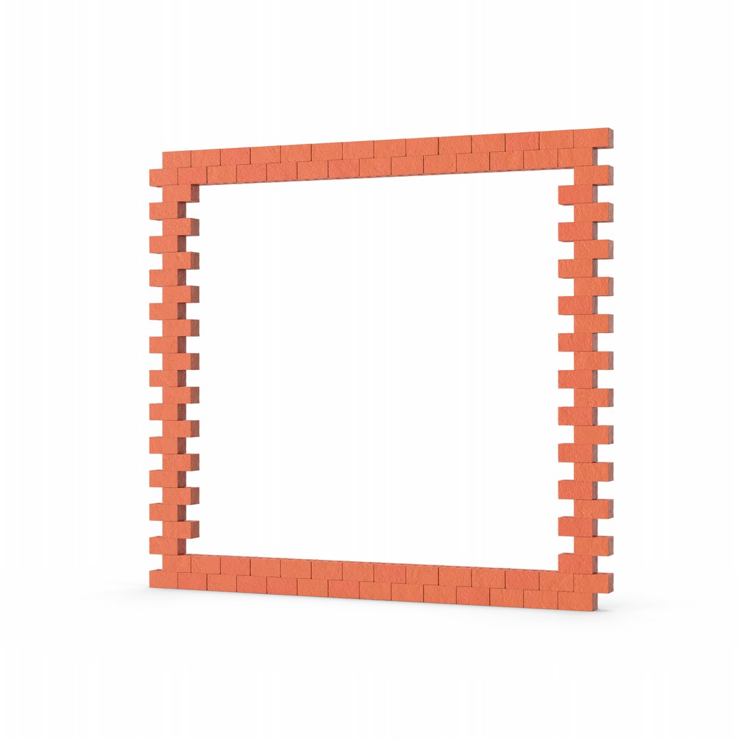 Bricks Wall Frame 3D Model - TurboSquid 2261761