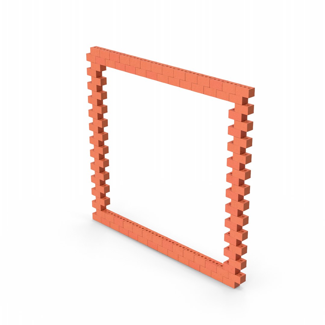 Bricks Wall Frame 3D Model - TurboSquid 2261761
