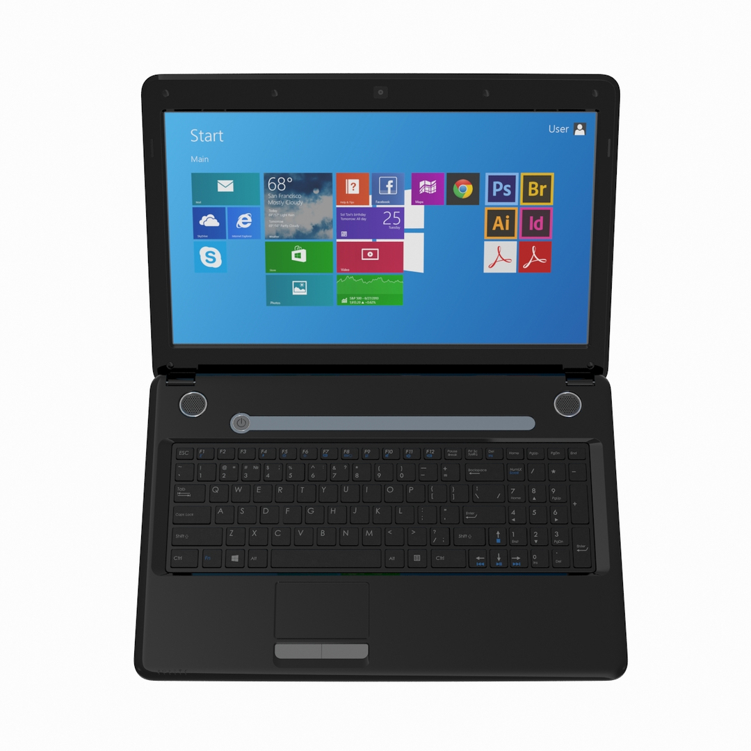 Black Glossy Laptop