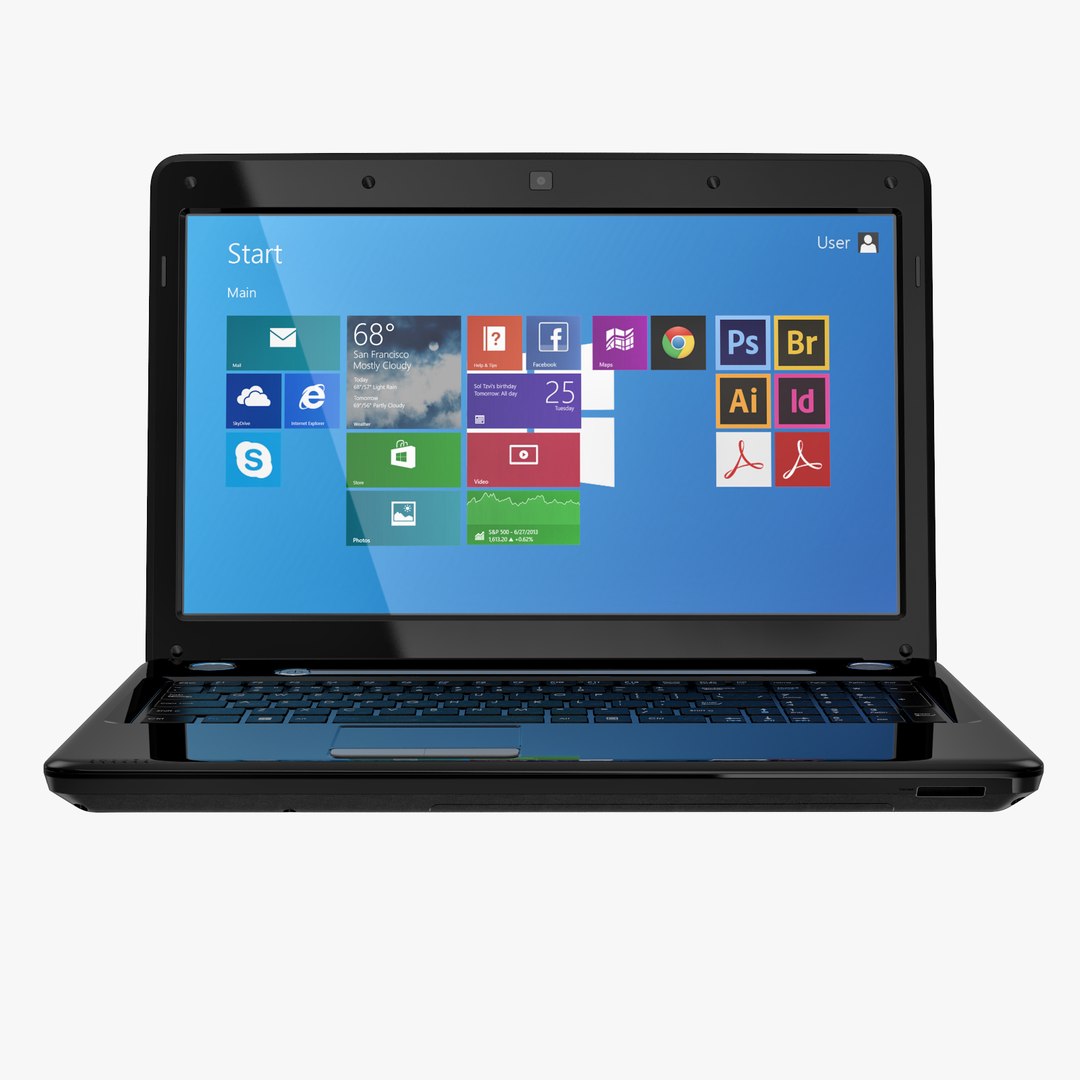 Black Glossy Laptop