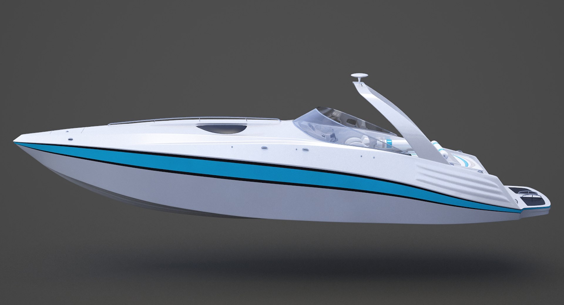 3D Motor Boat 02 Model - TurboSquid 2147510