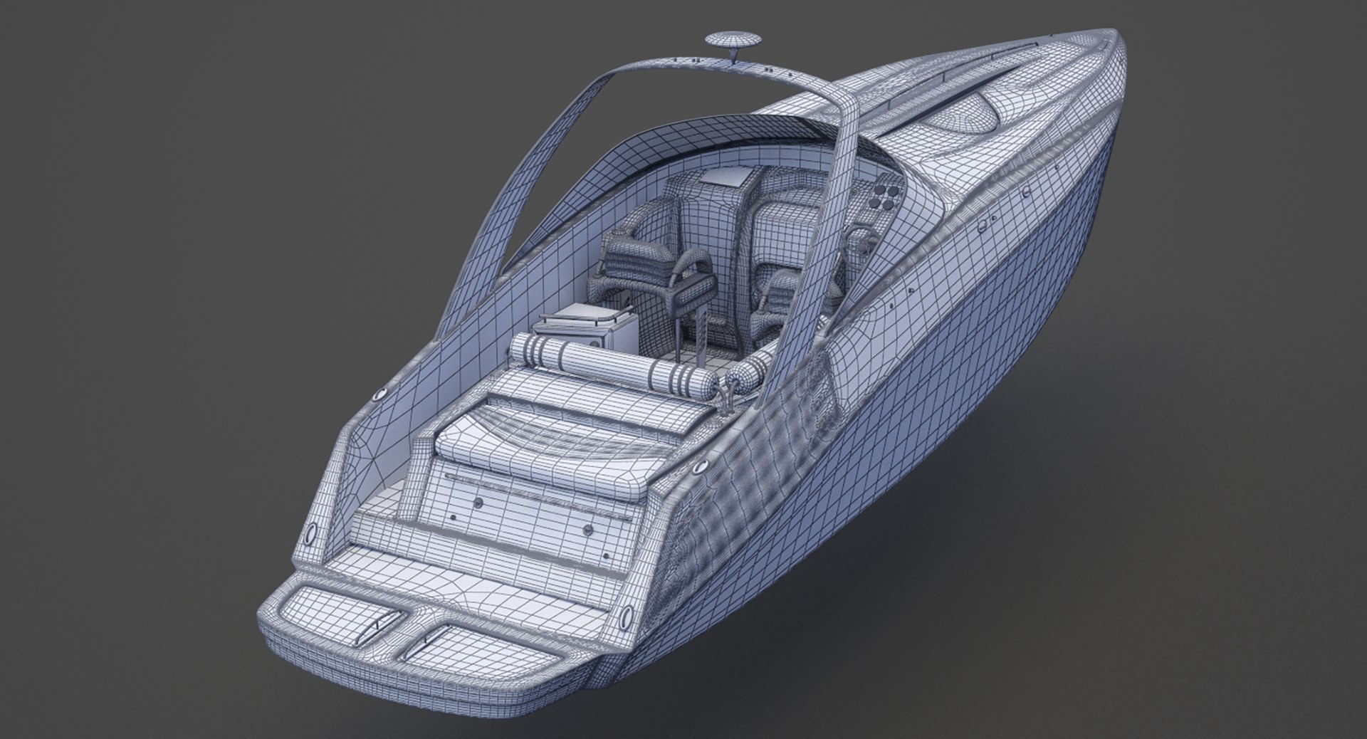 3D Motor Boat 02 Model - TurboSquid 2147510
