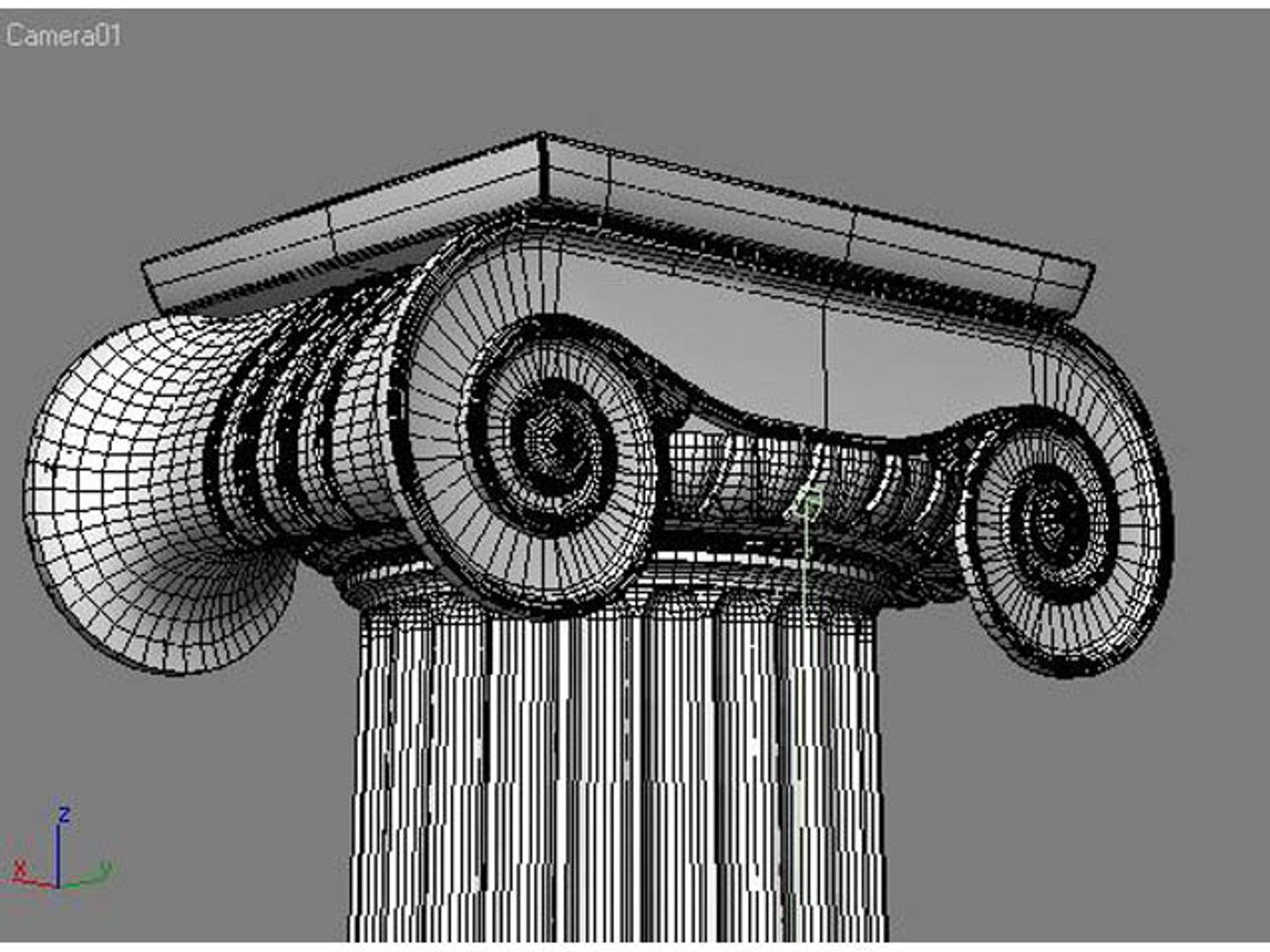 ionic column 3d model