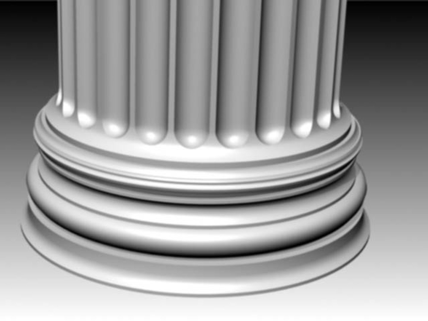 ionic column 3d model