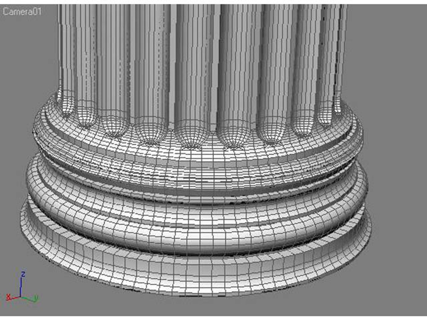 ionic column 3d model