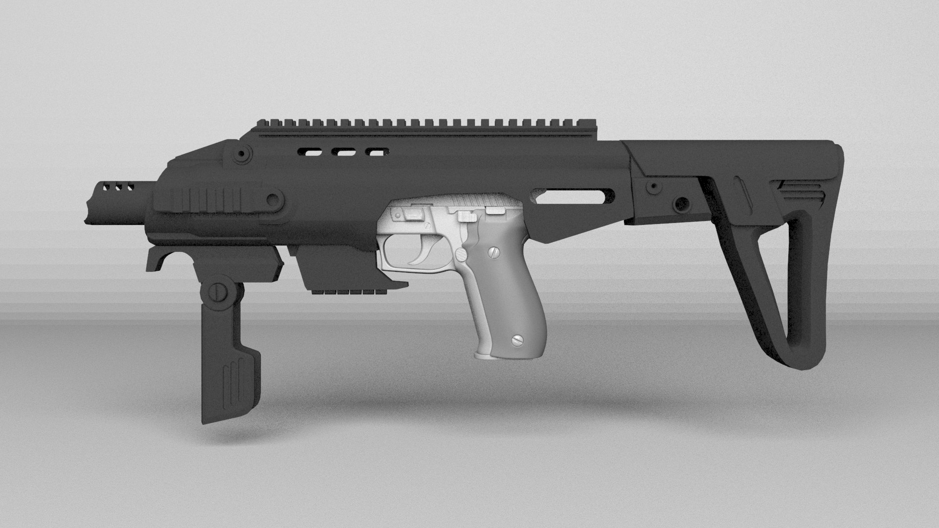 Pistol Conversion 3d Model
