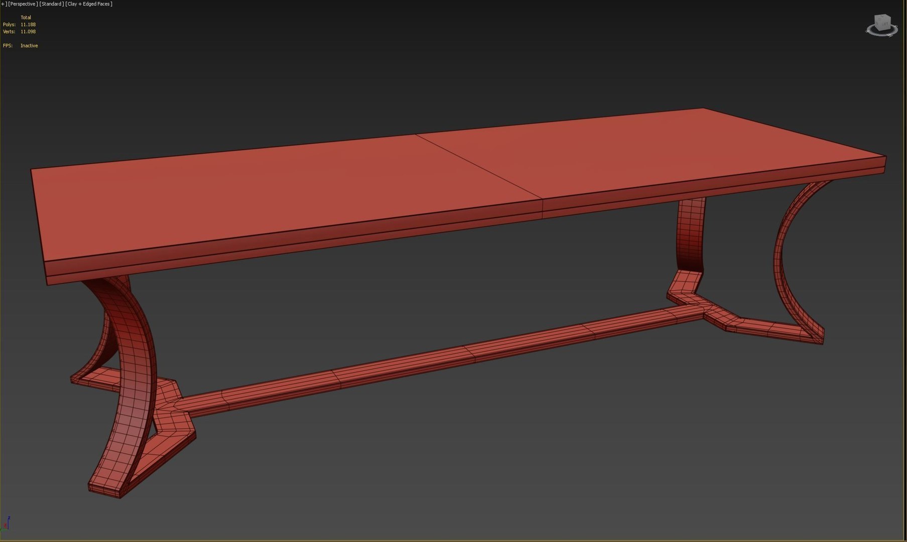 Arc Base Table 3D - TurboSquid 2182283