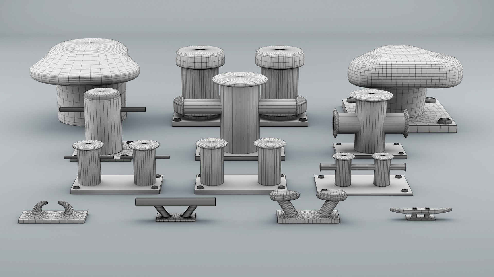 3D Sea Bollards Ship Yachts - TurboSquid 1309790
