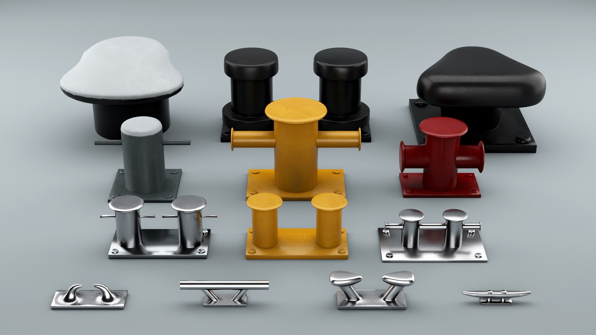 3D Sea Bollards Ship Yachts - TurboSquid 1309790