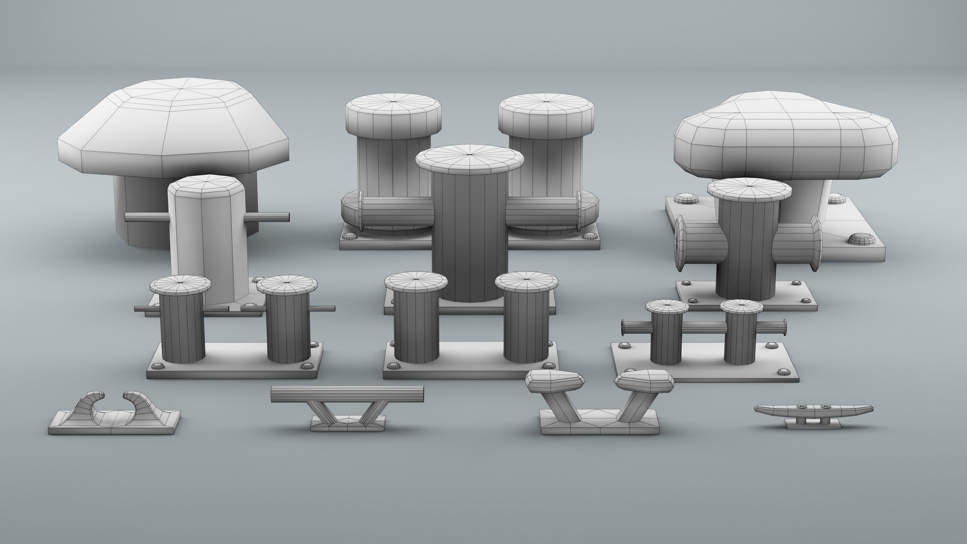 3D Sea Bollards Ship Yachts - TurboSquid 1309790