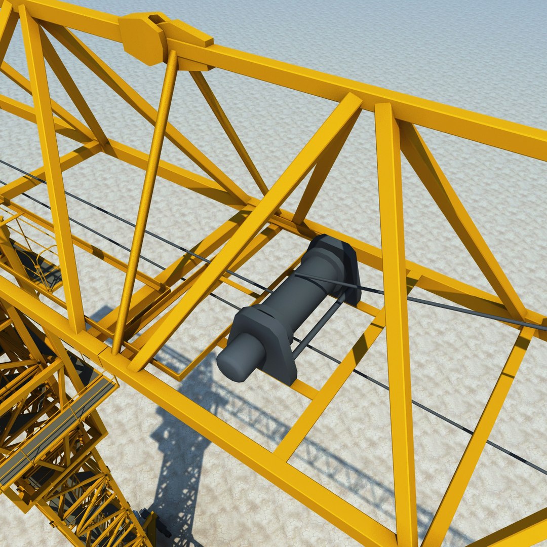 tower crane 2 3d model