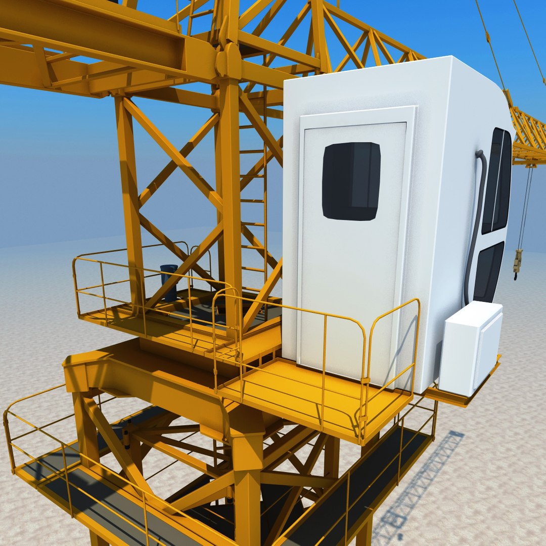 tower crane 2 3d model