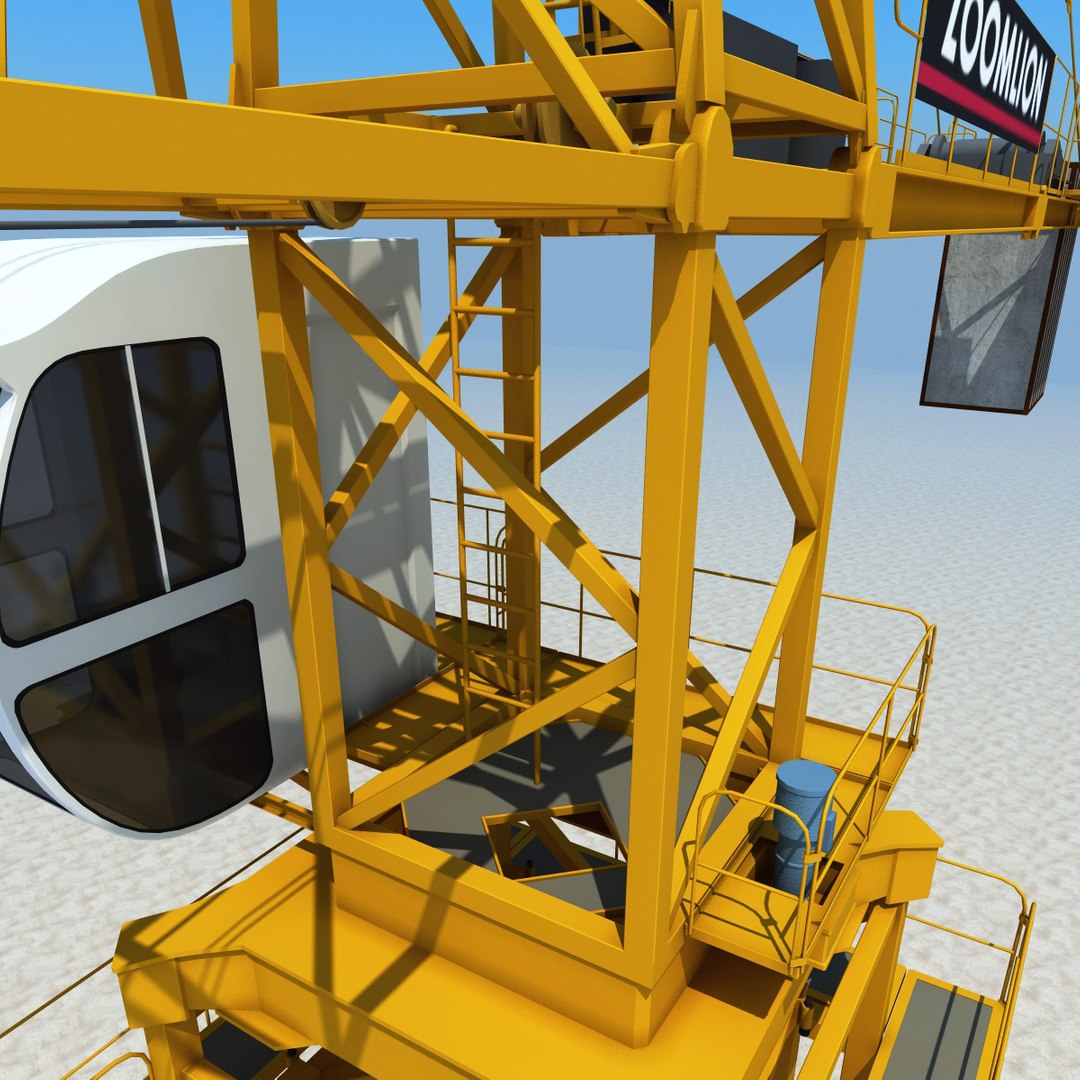 tower crane 2 3d model