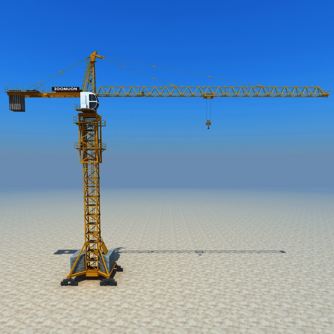 tower crane 2 3d model