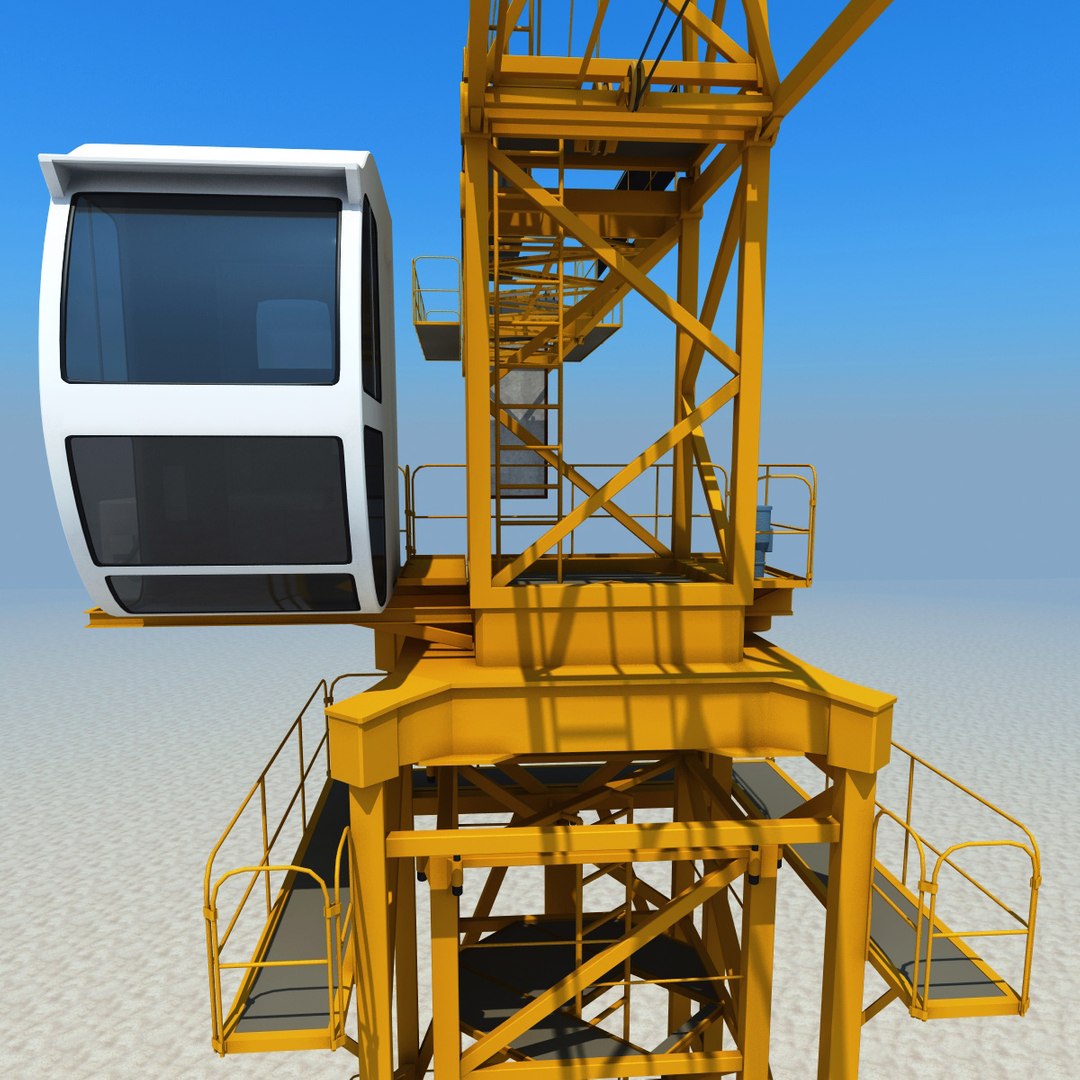 tower crane 2 3d model