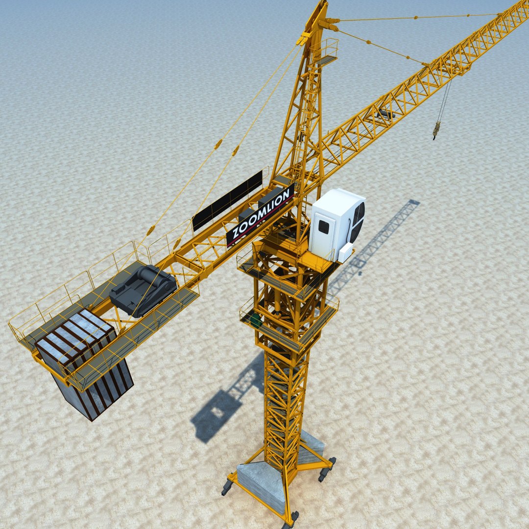 tower crane 2 3d model