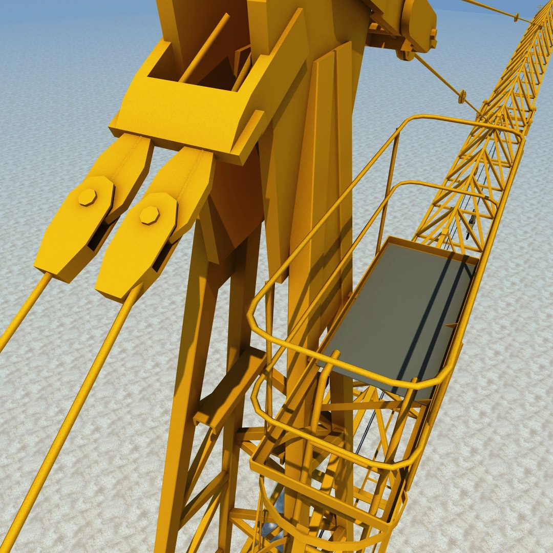tower crane 2 3d model
