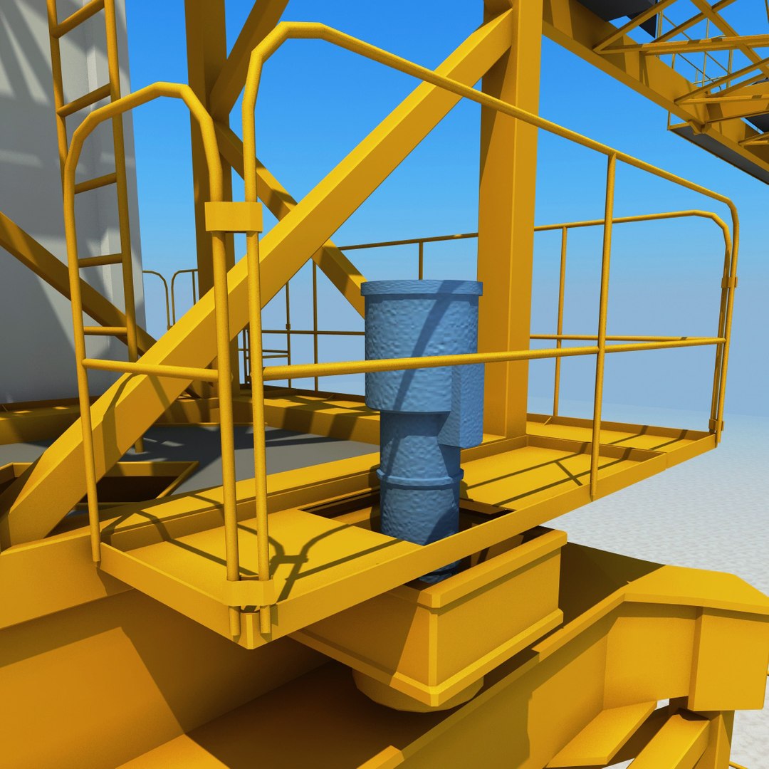 tower crane 2 3d model